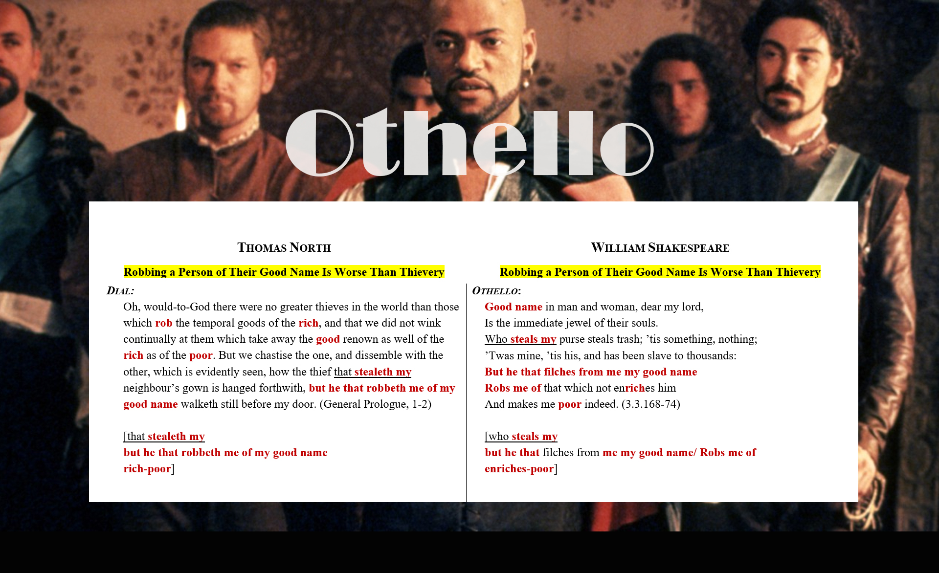 Tragedies - Sir Thomas North